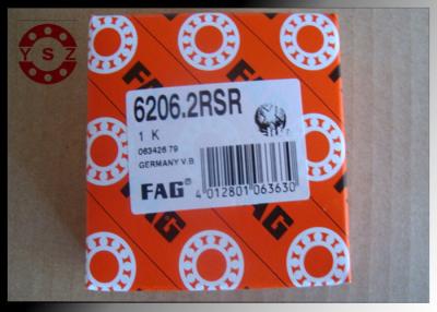 China Single Row Deep Groove Ball Bearings ABEC3 6206 Bearing With Two Rubber Seals for sale