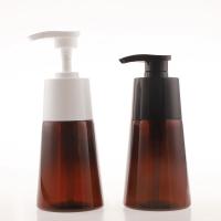 China Customized Empty Triangular Pump Bottle Dispenser-Brown Refillable for sale