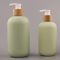 China 500ml Plastic Lotion pump bottles with bamboo Pump Customized for sale