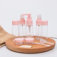 China 6 Pcs 50 Ml Long Travel Bottle Set Leak Resistant Dust Proof Easy To Carry for sale
