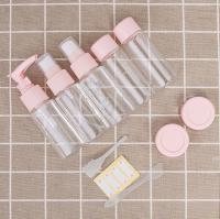 China 6 Pcs 50 Ml Long Travel Bottle Set Leak Resistant Dust Proof Easy To Carry for sale
