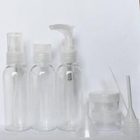 China Reusable Toiletry Bottle Set For Girls , Liquid Shampoo Bottle Travel Kit for sale