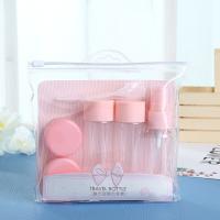 China PET Mini Travel Bottle Set Customized Color Screen Printing Surface Handling for sale