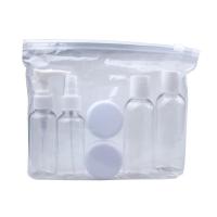 China Cosmetic Transparent pump Travel Bottle Set 6 Pcs Portable Points Bottling for sale