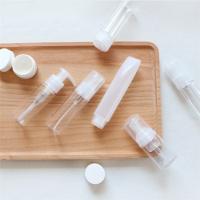 China 8 Pcs Clear Travel Bottle Set PETG Plastic Material With EVA Travel Bag for sale