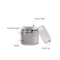 China Skincare Acrylic Airless 15ml Empty Lotion Jars for sale
