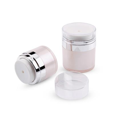 China Skincare Acrylic Airless 15ml Empty Lotion Jars for sale