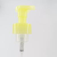 China Yellow Travel Bottle 30/410 Foam Dispenser Pump Recyclable PP for sale