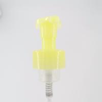 China Yellow Travel Bottle 30/410 Foam Dispenser Pump Recyclable PP for sale
