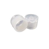 China Silk Print 20 / 410 Transparent PP Plastic Bottle Caps for sale