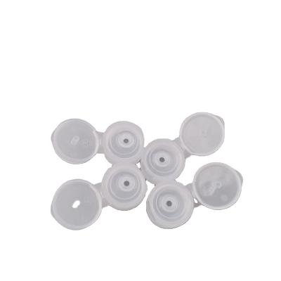 China Round Clear Flip Up 20 / 410 Plastic Bottle Caps for sale