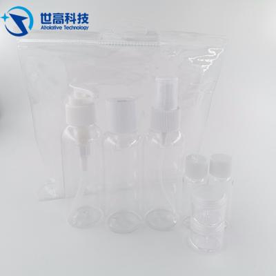 China PP Refillable Travel Bottles , User Friendly Go Travel Cabin Bottle Set for sale