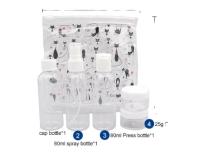 China Leak Proof Go Travel Kit Empty Bottles , Reusable Travel Size Liquid Bottles for sale