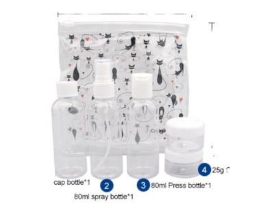 China Leak Proof Go Travel Kit Empty Bottles , Reusable Travel Size Liquid Bottles for sale