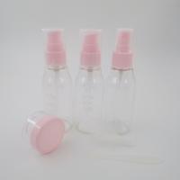 China Recycled Cosmetic 60ml Mini Travel Bottle Set Non Spill With Sprayer for sale