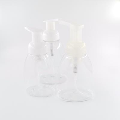China Clear 250ml 500ml PET Nonspill Pump Dispenser Bottle for sale