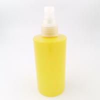 China Yellow Empty Cosmetic Pet Bottle 300ml For Facial Cleanser for sale