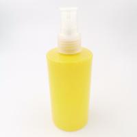 China Yellow Empty Cosmetic Pet Bottle 300ml For Facial Cleanser for sale