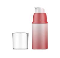 China PP Clear Screen Printing 50ml Cosmetic Airless Pump Bottles for sale