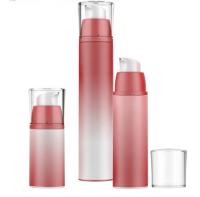 China PP Clear Screen Printing 50ml Cosmetic Airless Pump Bottles for sale