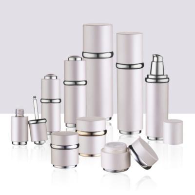 China Silk Screen Printing Pmma Cosmetic Packaging Set With Pp Pump for sale