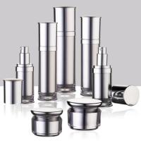 China Frosting Acrylic Lotion Bottle Cosmetic Packaging Set 30ml 50ml 80ml 120ml 15g 20g 30g for sale