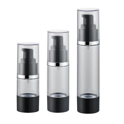 China 15ml 30ml 50ml Non Spill AS Airless Serum Pump Bottles for sale