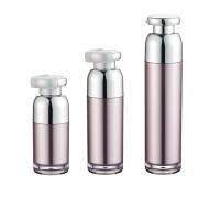 China Screen Printing Round Cosmetic Airless Pump Bottles for sale