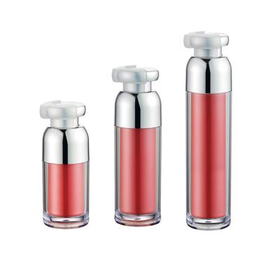 China Screen Printing Round Cosmetic Airless Pump Bottles for sale