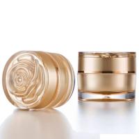 China Double Wall Acrylic Cosmetic Cream Jar 10g 20g 30g for sale
