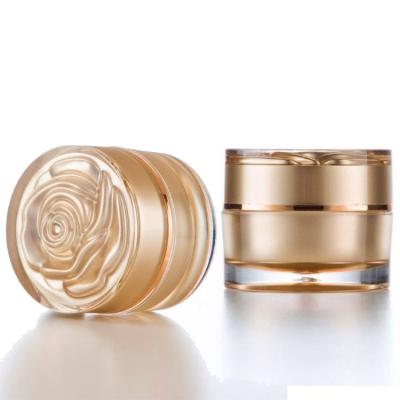 China Double Wall Acrylic Cosmetic Cream Jar 10g 20g 30g for sale