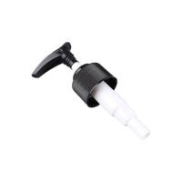 China Soap And Lotion Dispenser 28mm Black Lotion Pump With Screw Locked for sale