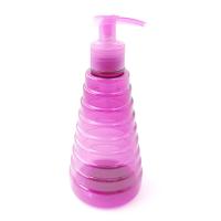 China cone shape plastic shampoo 350ml pump dispenser bottle empty for sale