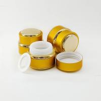 China Double Wall Metal Aluminum 80g Cosmetic Cream Jar Packaging Non Spill for sale