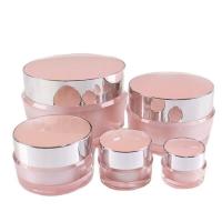 China Customized Pink Luxury 5g Cream Jar For Empty Cosmetic Packaging for sale