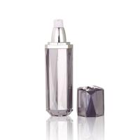 China Custom Diamond Luxury Cosmetic Acrylic Bottle Container For Skincare for sale