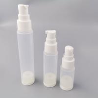 China Lotion Pump Pressure 15ml Airless Dispenser Bottles Empty Screen Printing for sale
