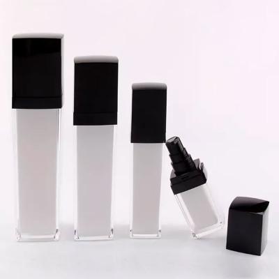 China Square 50ml Acrylic Airless Bottle For Cosmetic Packaging for sale