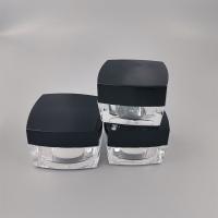 China Square 50ml Acrylic Airless Bottle For Cosmetic Packaging for sale