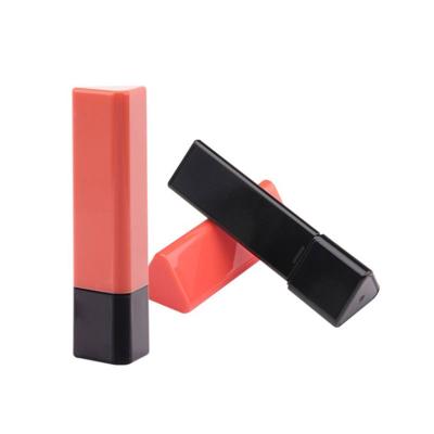 China Triangle ABS Matte Lipstick Tube Empty Custom Makeup Packaging for sale