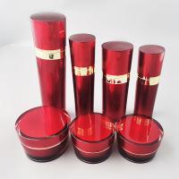 China Luxury Acrylic Cosmetic Contatiner Packaging Set Plastic Bottle And Jar for sale