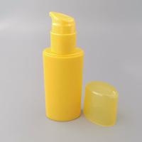 China Yellow Oem 30ml Pump Dispenser Bottle Cosmetic Refillable Packaging for sale