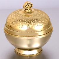 China Luxury Empty Acrylic 10g Cosmetic Cream Jar Gold Silver for sale