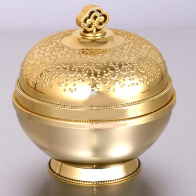 China Luxury Empty Acrylic 10g Cosmetic Cream Jar Gold Silver for sale