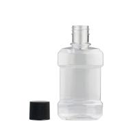 China Clear Mouthwash 180ml Pump Dispenser Bottle Plastic Pet Food Grade Material for sale