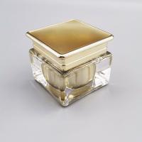 China Empty Acrylic Square 5g Cosmetic Cream Jars Bpa Free Containers for sale