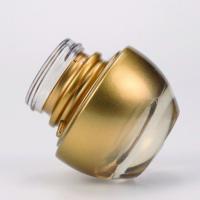 China 30g Silk Screen Printing Empty Face Cream Jar Acrylic Luxury With Crown for sale
