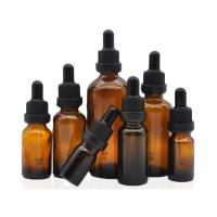 China PP Sanitation Amber Bottle Essential Oil Glass Bottle With Droppers for sale