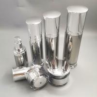 China PETG Empty Acrylic Cosmetic Packaging Set For Travel Lotion Bottle And Jar for sale