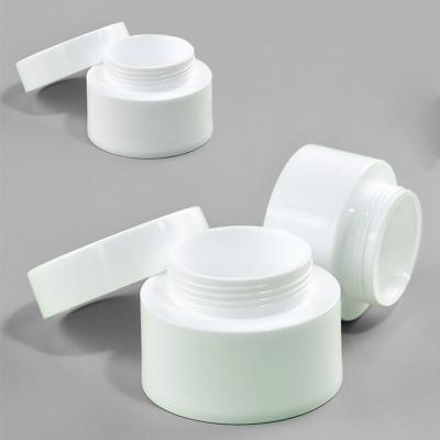 China Injection Molding Pp 30g Cream Cosmetic Bottle Frosted Large White Travel for sale